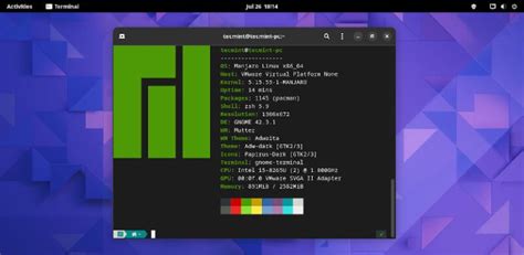 Installation Of Manjaro Gnome Edition Desktop