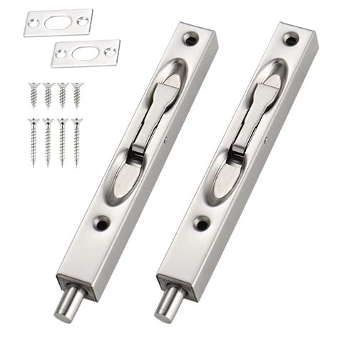 Buy ACHANFLY 2 Pack Door Bolt Lock Flush 6 Inch Security Concealed Door