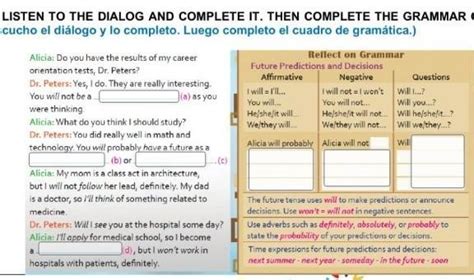 ayuda me pueden ayudar con esta tarea de ingles XFIS es para mañana