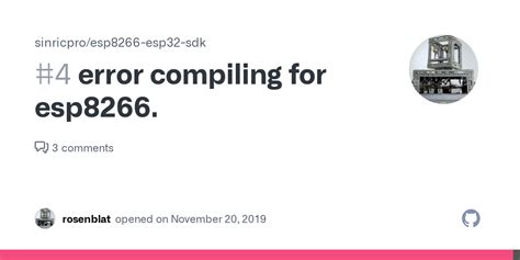error compiling for esp8266 · issue 4 · sinricpro esp8266 esp32 sdk · github
