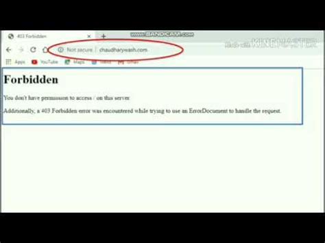 Forbidden You Don T Have Permission To Access On The Server YouTube