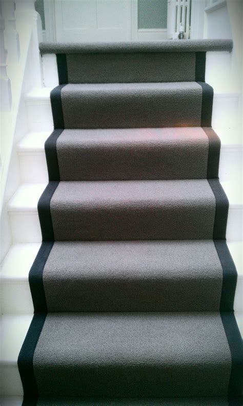 Grey Wool Carpet Stair Runner Fitted By Ben Couch At New Era Flooring