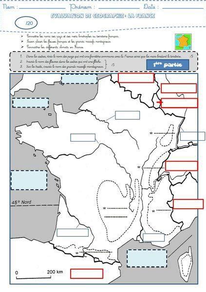 G Ographie Une Valuation Sur La France Fronti Res Fleuves Reliefs