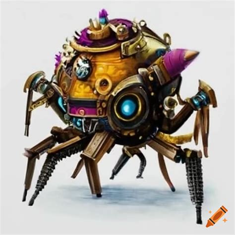 Image Of A Steampunk Spider Robot Warrior On Craiyon