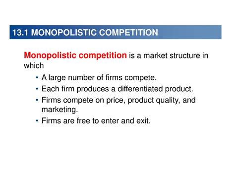 PPT Monopolistic Competition And Oligopoly PowerPoint Presentation
