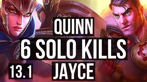 QUINN Vs JAYCE MID 4 2M Mastery 6 Solo Kills 700 Games EUW