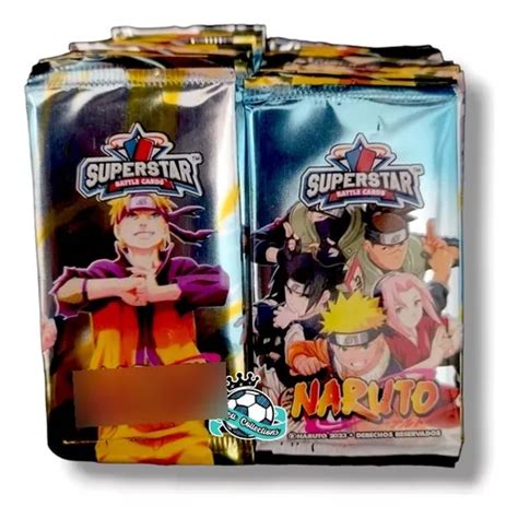 50 Sobres Naruto Tarjetas De Combate 1 Poster 2023 Cards Meses Sin