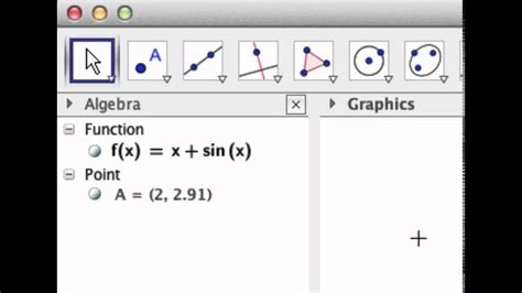 how to plot a point on a graph in geogebra youtube