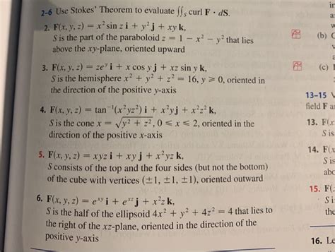 solved in 2 6 use stokes theorem to evaluate f curl f ds