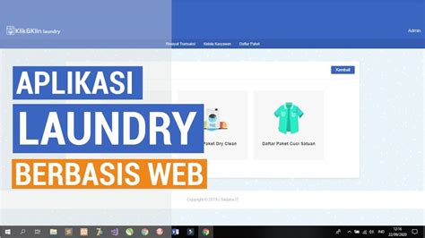 aplikasi laundry berbasis web youtube
