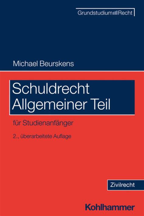 Schuldrecht Allgemeiner Teil Von Michael Beurskens Buch Thalia