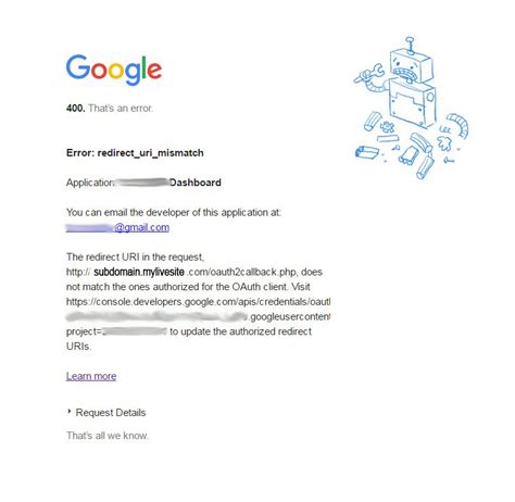 Redirect Google Analytics OAuth2 How To Solve Error Redirect