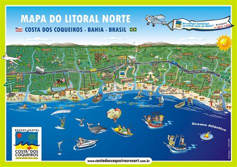 Mapas Da Praia Do Forte BA MapasBlog