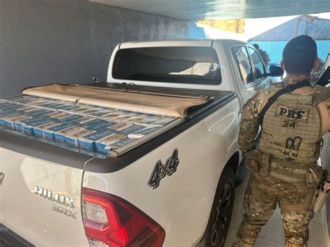 Após fuga PRF localiza veículo carregado 30 mil maços de cigarros