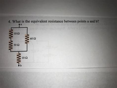 Solved What Is The Equivalent Resistance Between Points A Chegg