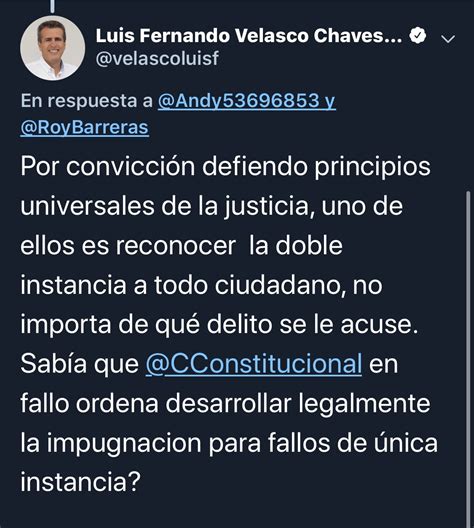 Luis Fernando Velasco Chaves On Twitter