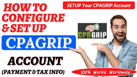 How To Set Up CPAGRIP Account Tax Info And Payment Method CPA