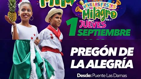 Pregón De Milagro 2022 En Vivo Fiestas de Milagro 2022 Ecuador