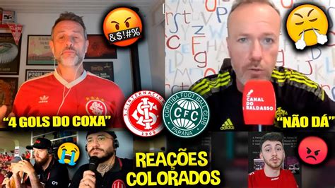 REAÇÕES dos COLORADOS FURIOSOS a DERROTA INTERNACIONAL 3X4