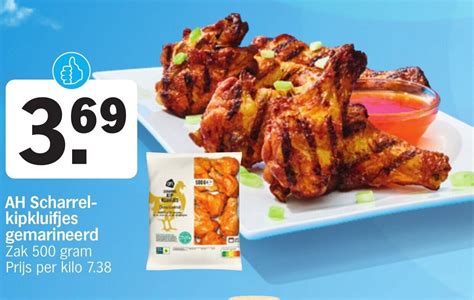 AH Scharrel Kipkluifjes Gemarineerd Zak 500 Gram Aanbieding Bij Albert