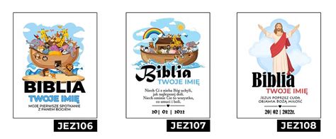 Biblia Dla Dzieci Prezent Na Chrzest Komuni Wzory Erli Pl