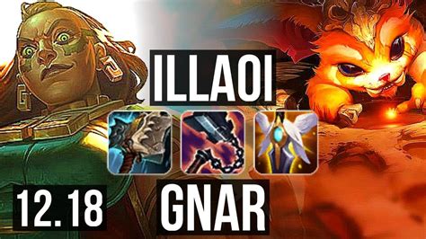 ILLAOI Vs GNAR TOP Rank 3 Illaoi 2 3M Mastery 4 0 2 1200 Games