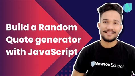 how to build a random quote generator with javascript coding monks youtube