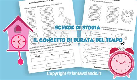 Schede Di Storia Classe Terza Il Concetto Di Durata Del Tempo