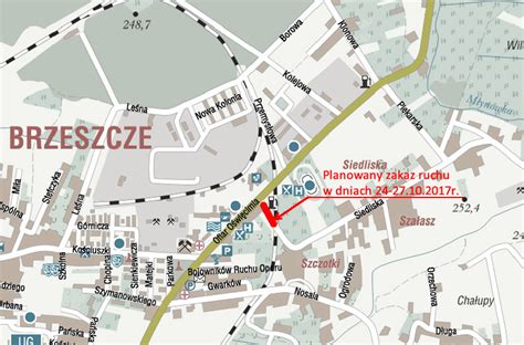 Komunikat o planowanym czasowym zamknięciu fragmentu drogi ulicy