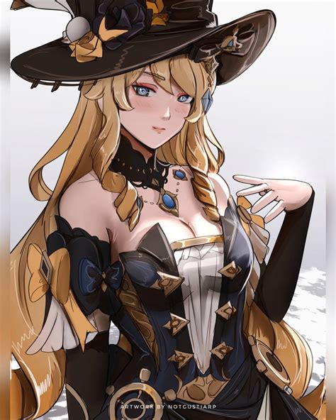 Navia Genshin Impact Drawn By Notgustiarp Danbooru