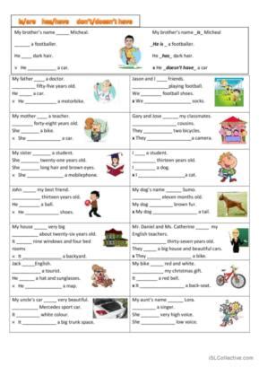 Do Or Does English Esl Worksheets Pdf Doc
