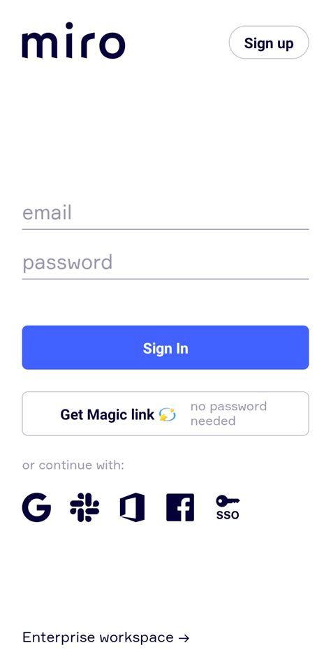 Miro Login User Flow