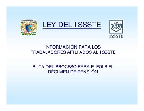 Ley Vigente Del Issste Image To U