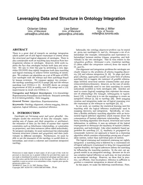 pdf leveraging data and structure in ontology integration