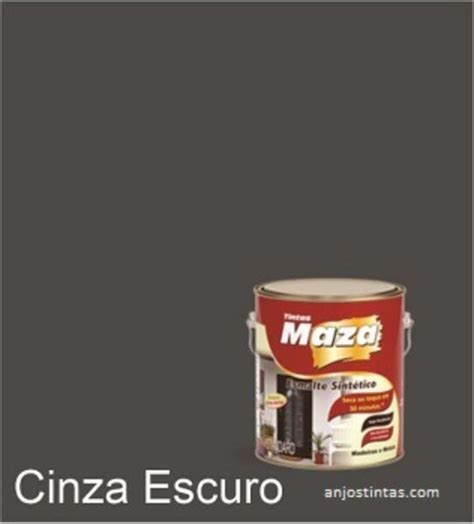 Tinta Esmalte Sintético Maza 3 6 Litros 28 Cores Cinza Escuro