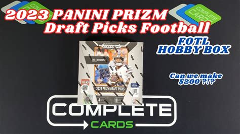 2023 Panini Prizm Draft Picks Football Hobby Box FOTL YouTube