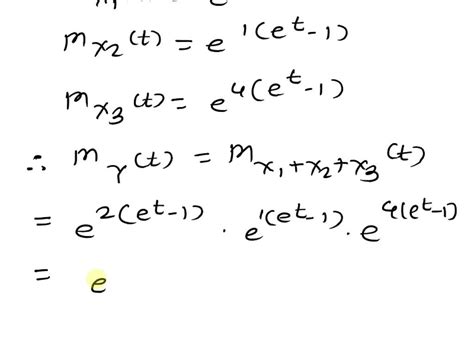 suppose x1 x2 and x3 are mutually independent random variables with poisson distributions