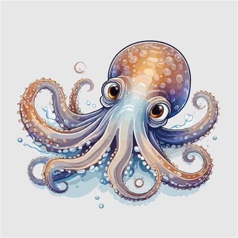 Premium Vector Octopus Drawing Vector