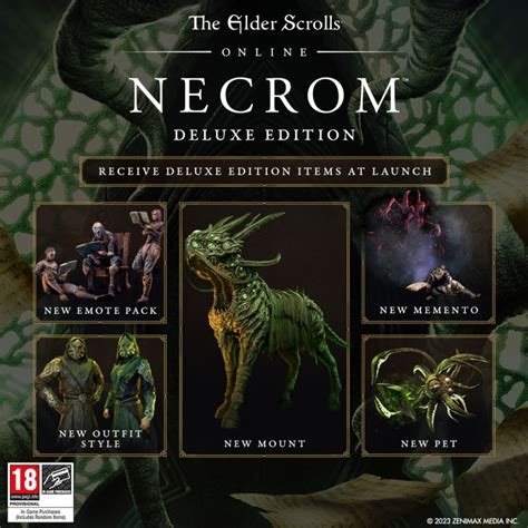 Buy The Elder Scrolls Online Deluxe Collection Necrom Zenimax Online