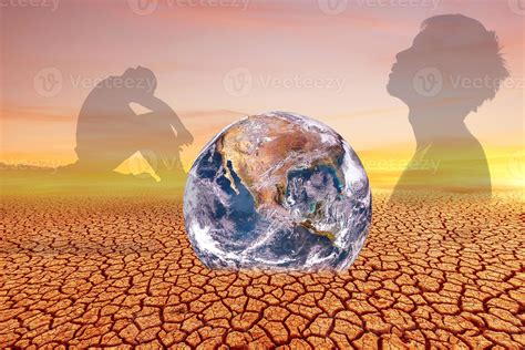 The Concept Of Global Warming Water Scarcity Water Crisis 13680747