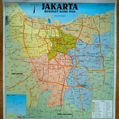 Jual Peta Jakarta Dki Terlaris Free Bublle Wrap Shopee Indonesia
