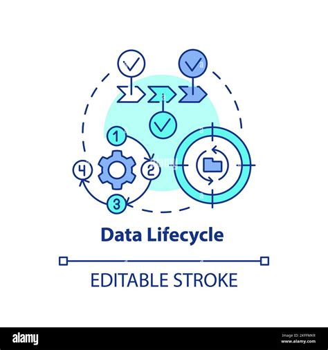 Data Lifecycle Concept Icon Stock Vector Image Art Alamy