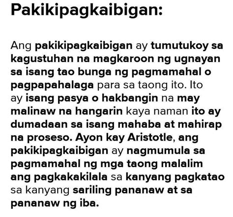 Ano Ang Tunay Na Kahulugan Ng Pakikipagkaibigan Brainly Bloganoang