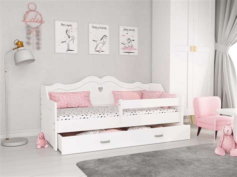 Łóżko dziecięce Lilia 160X80 białe cena sklep Magnat