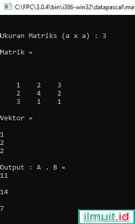 Algoritma Array Dua Dimensi Beserta Contoh Program Pascal Ilmuit Id