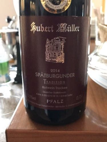 Hubert Müller Spätburgunder Traditon Trocken Vivino