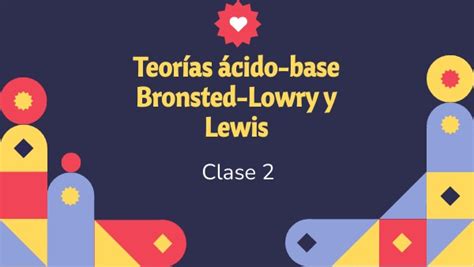 Las teorías ácido base de Bronsted Lowry y Lewis