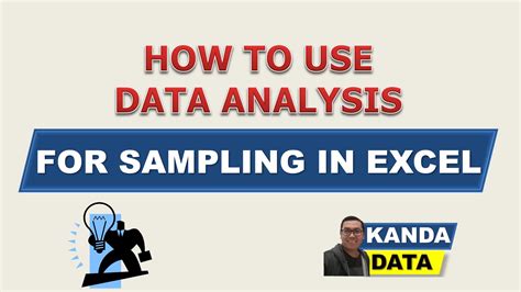 how to use data analysis for sampling in excel kanda data