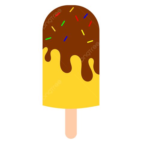 Helado De Paletas Con Chocolate Derretido Png Paleta Helada Helado