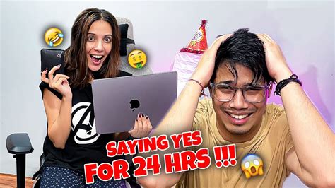 Saying Yes To My Sister For 24hrs Challenge 😱 Youtube